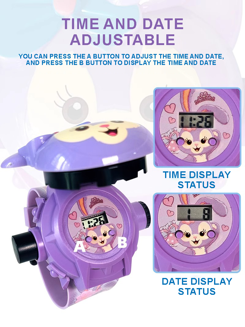 Quality cartoon Projection Watch for Boy Girls LED projector watches ...