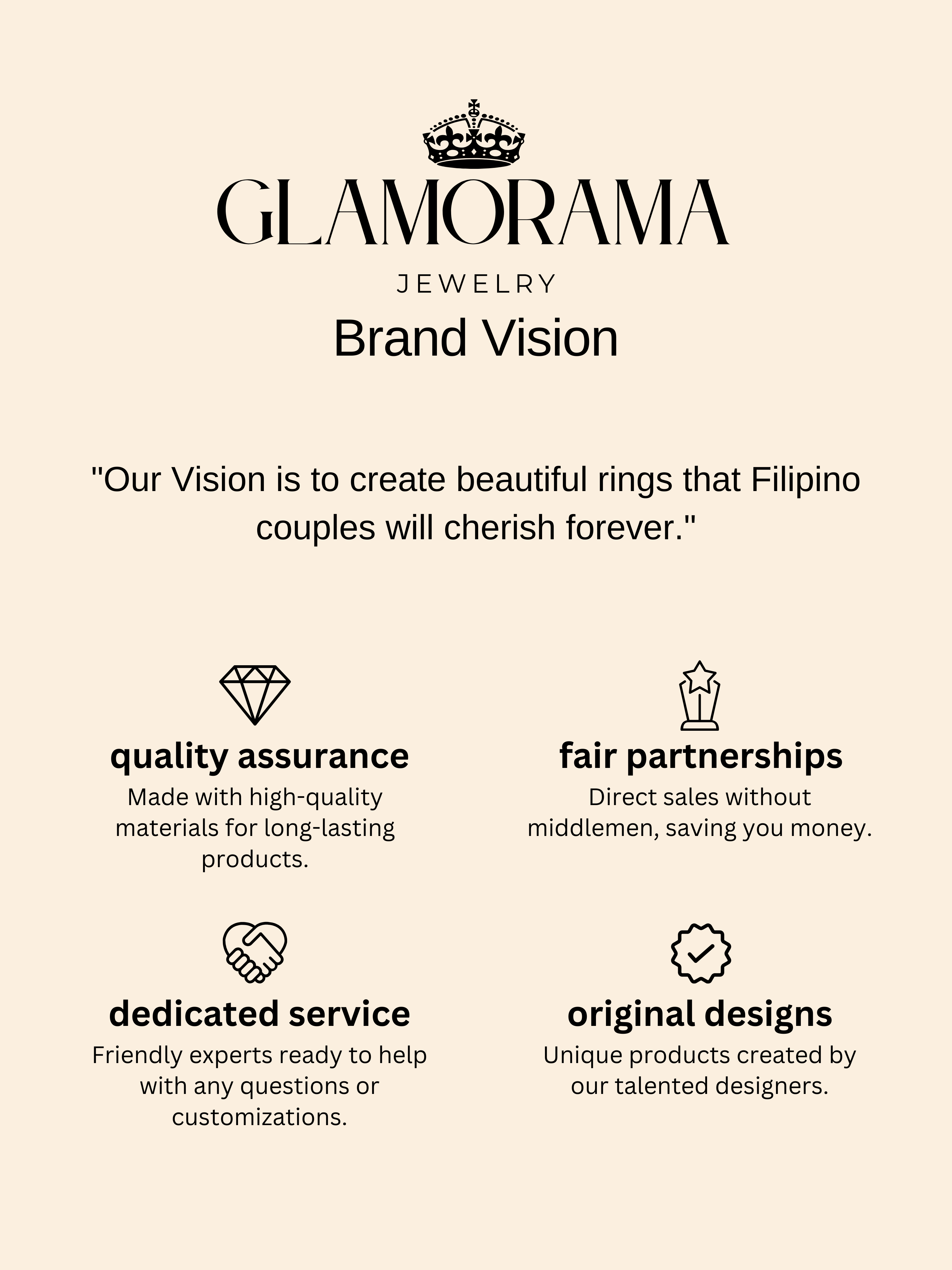 Glamorama Couple Rings: "Tala" Engagement & Wedding Ring Set (Free ...