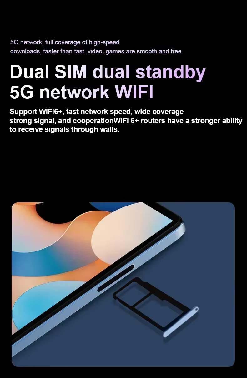 NEW Pad 9Pro Original Tablets 12 Inch 12GB+512G 5G Dual SIM Card Wifi Tablet Android With Pen ...