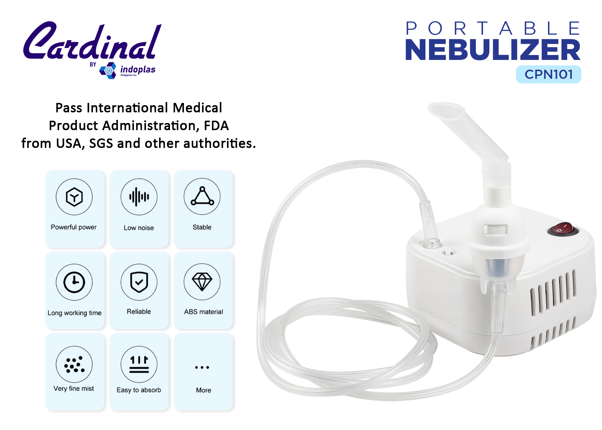 Indoplas Cardinal Portable Nebulizer Machine | Shopee Philippines