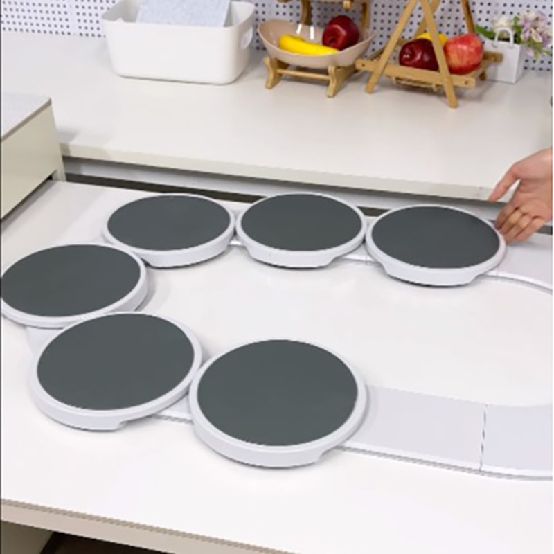 Rotating Dining Table Tray Portable Turntable Tray Set 360° Rotation ...