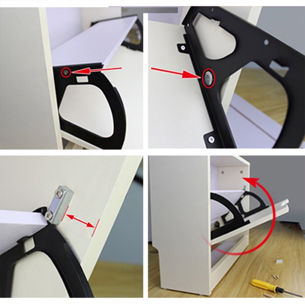 2Pcs Shoe Rack Hinge 2Pcs Shoe Cabinet Hinges Metal Shoe Rack Shelf ...