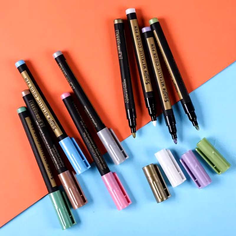10 Colors Water-based Ink Graffiti And DIY Metallic Color Marker Pen ...