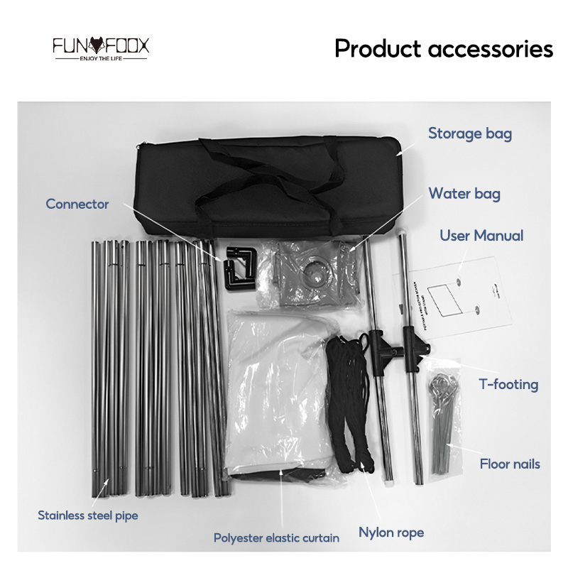 FUNFOOX MOD Projector Curtain 120 inch Portable Screen Folding Screen ...