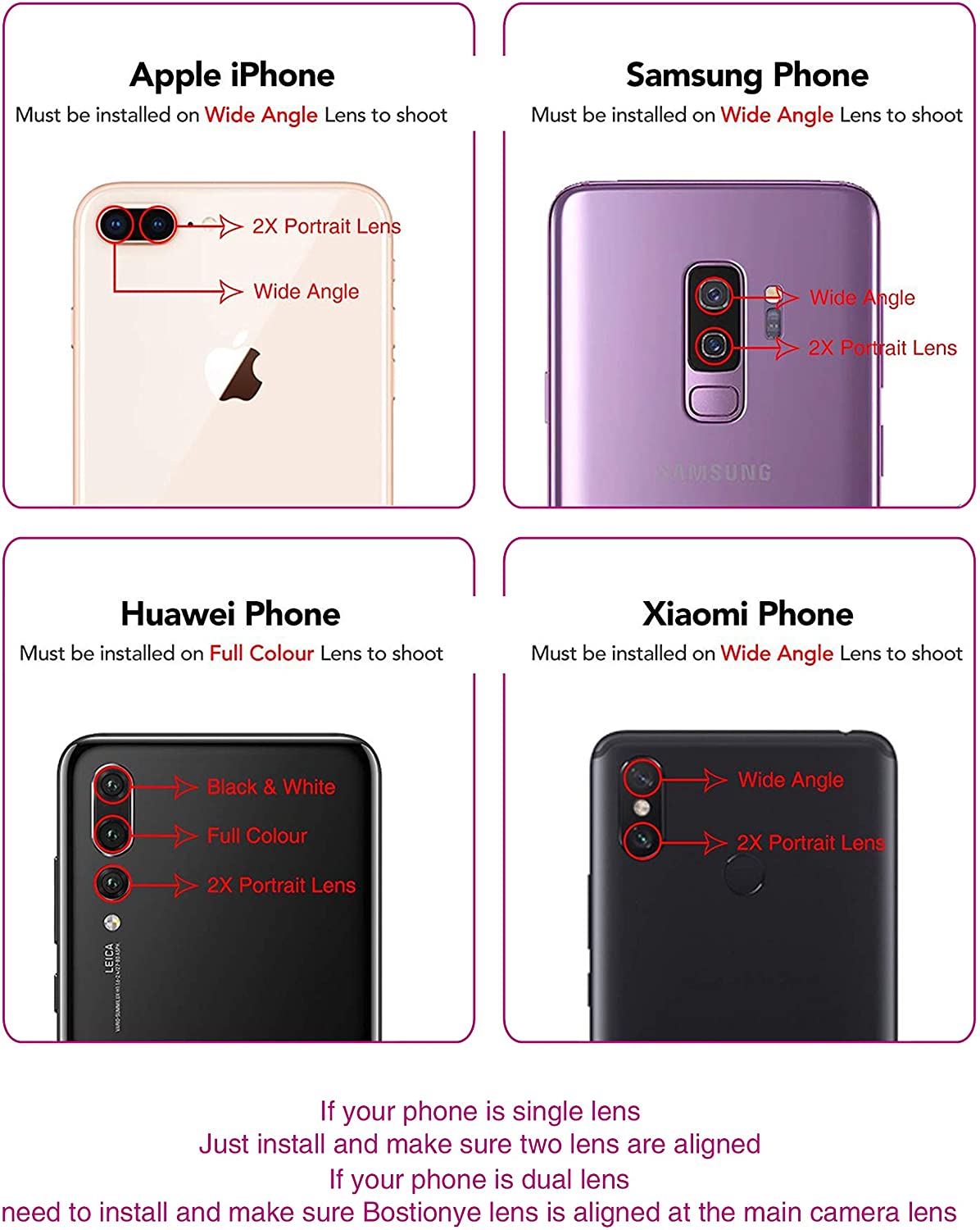 APEXEL Universal 18x25 Monocular Zoom HD Optical Cell Phone Lens ...