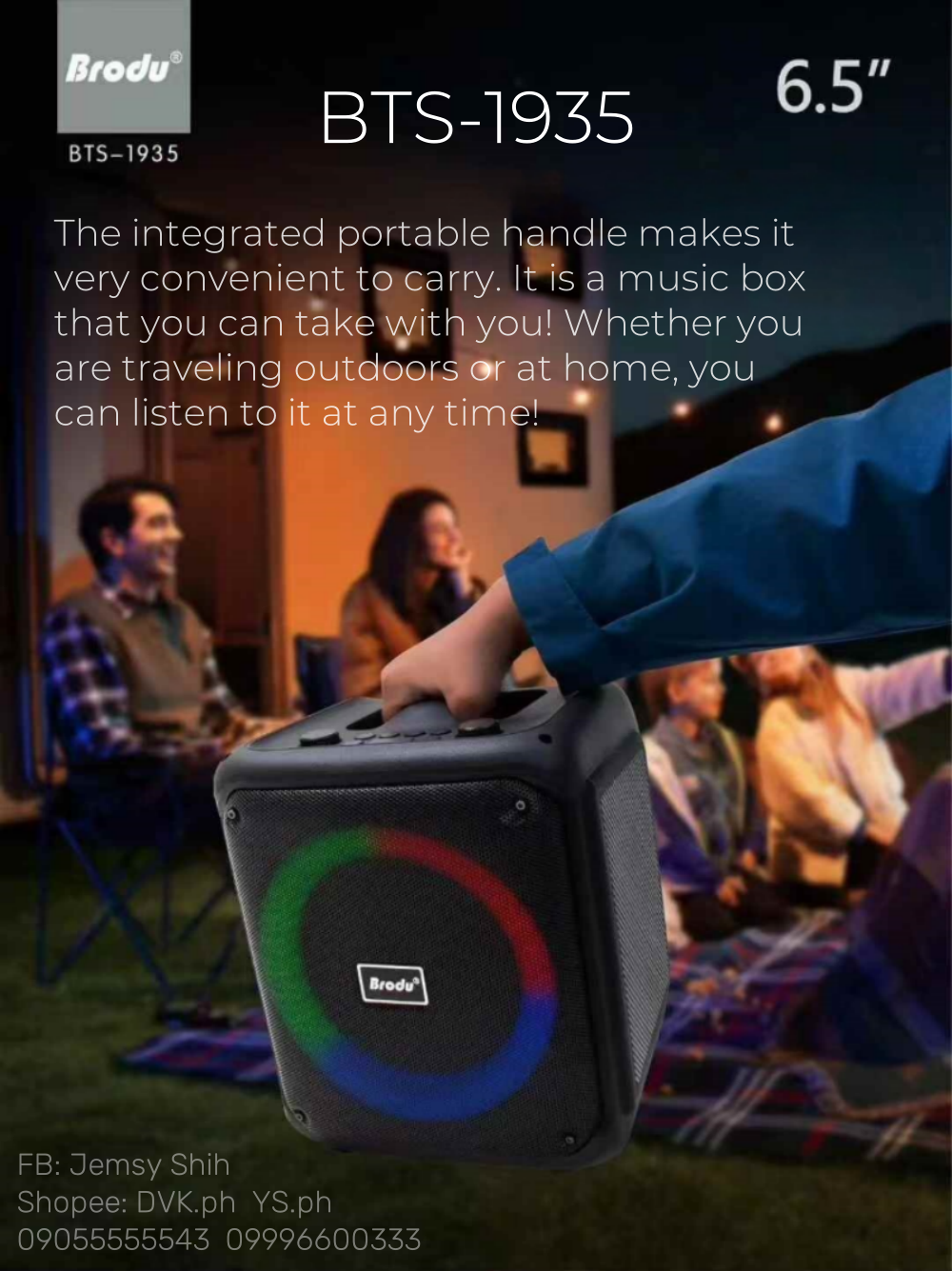 BTS-1935-1783-1740-2286 bluetooth 6.5" AND 8" Ikaraoke speaker stereo ...