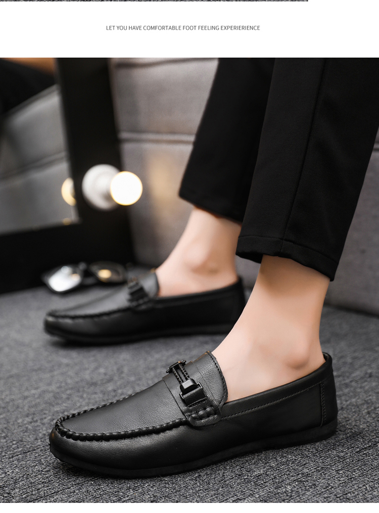 AD-ZiT New Fashion men Loafers Casual Breathable Leather Shoes Formal ...