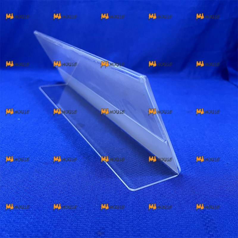5pcs Clear Acrylic Stand SLANT style 12in x 3in Table Name Sign Holder ...