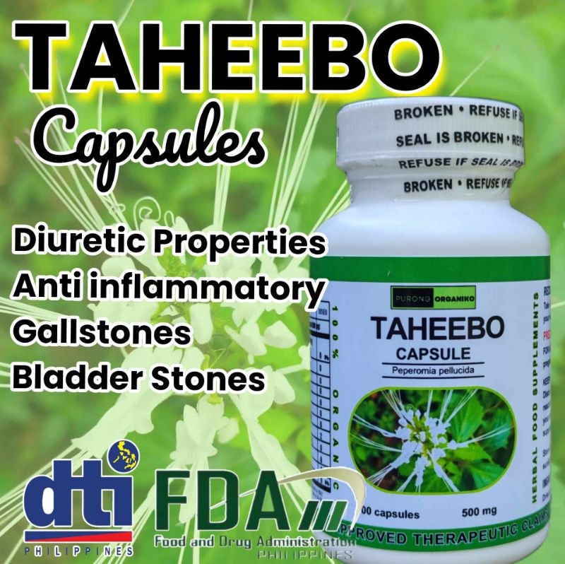 AUTHENTIC TAHEEBO CAPSULES ( 100 capsules 500 ml | Shopee Philippines