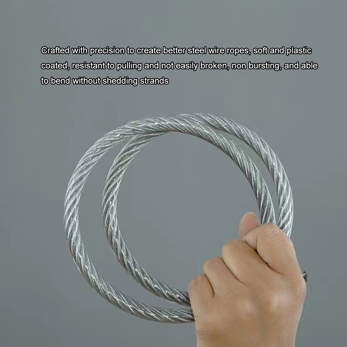 100 Meters Steel Cable 2-8mm Galvanized Steel Wire Rope Cable | Shopee ...