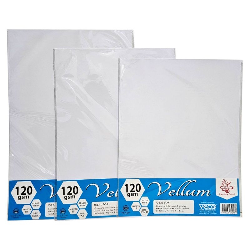 Elit Vellum Board 120 GSM 10 PACK (100 SHEETS) | Shopee Philippines