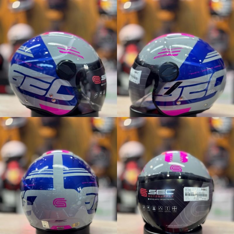 SEC MOON HALF FACE HELMET | Shopee Philippines
