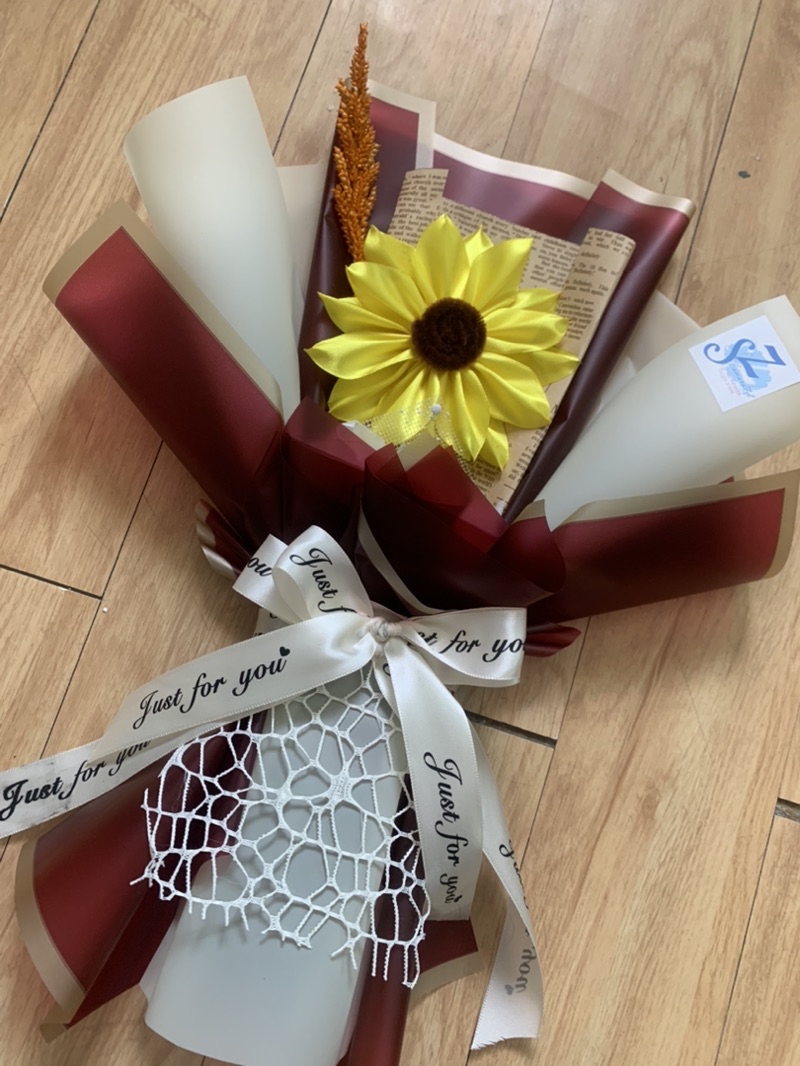 1pc satin sunflower bouquet | Shopee Philippines