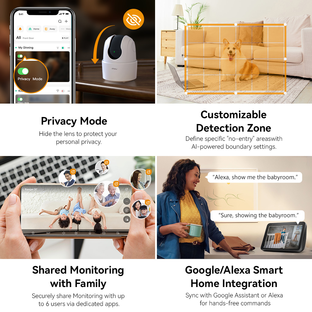 IMOU Ranger 2C 5MP Indoor Security Camera CCTV Camera Baby / Pet ...