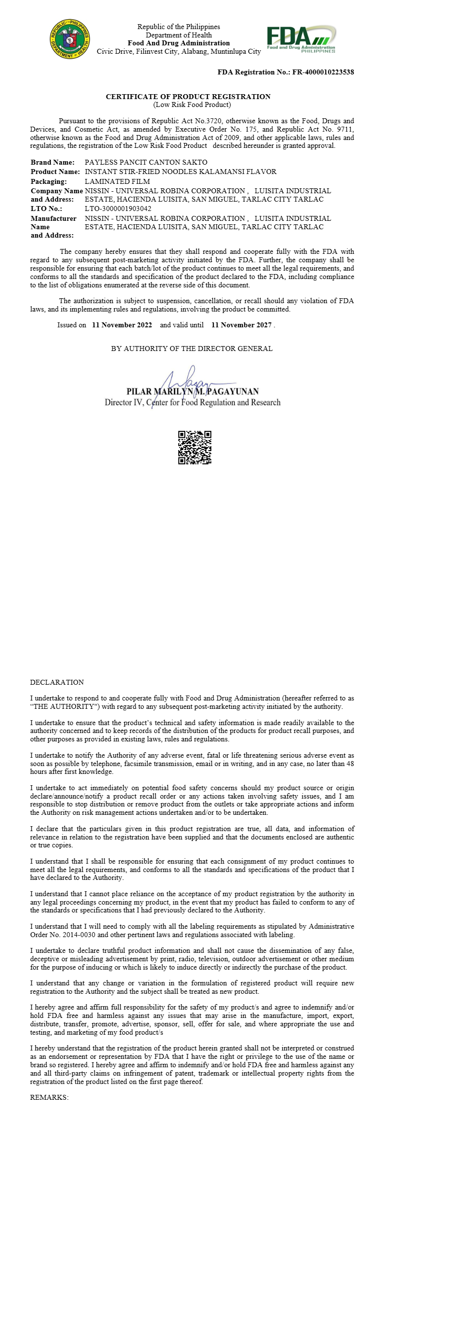 Bundle Of 6 Payless Sakto Pancit Canton Kalamansi (60g) With Free Bini ...