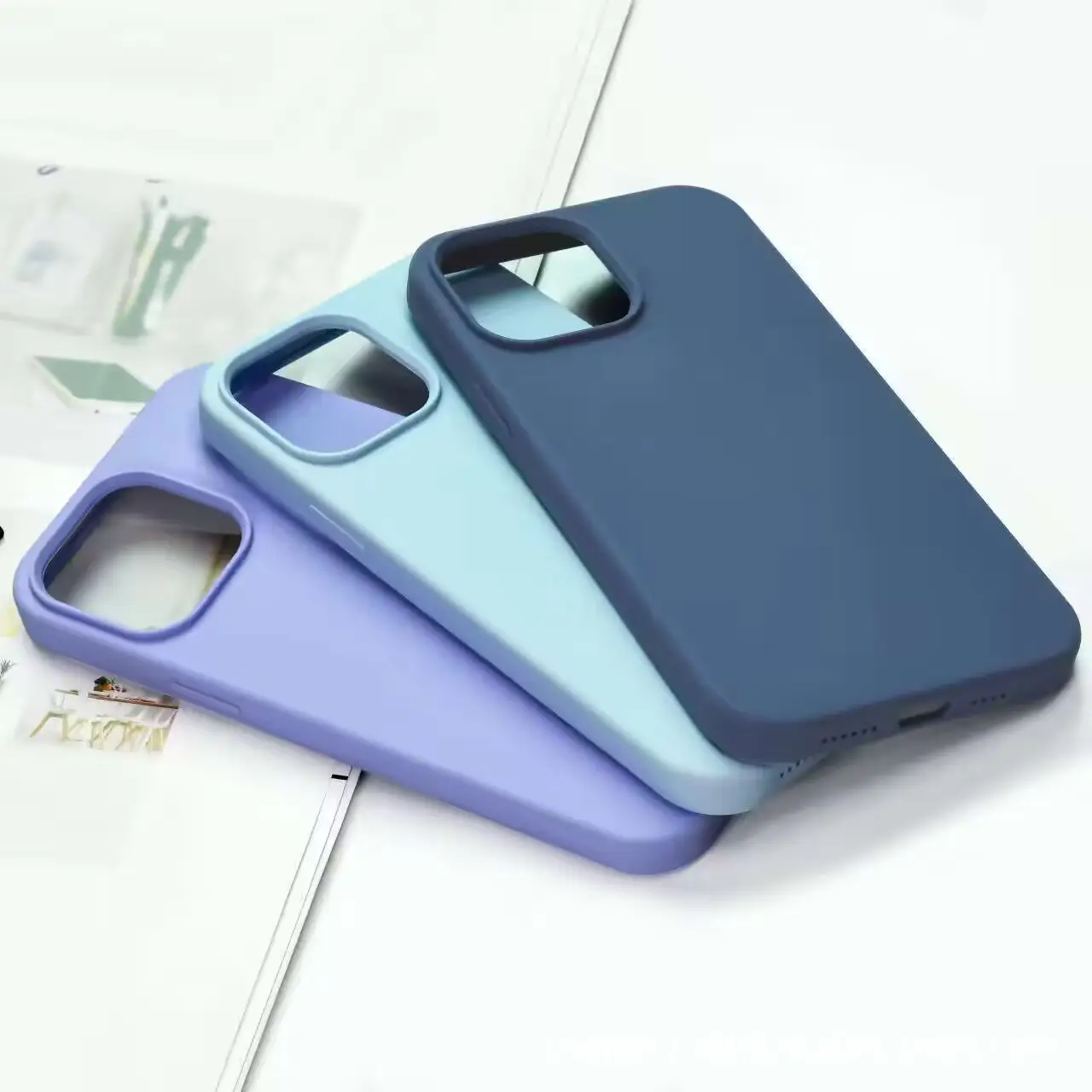 CANDY SILICONE CASE W/ LOGO FOR IPHONE 11 12 13 PRO MAX 14 PLUS ...