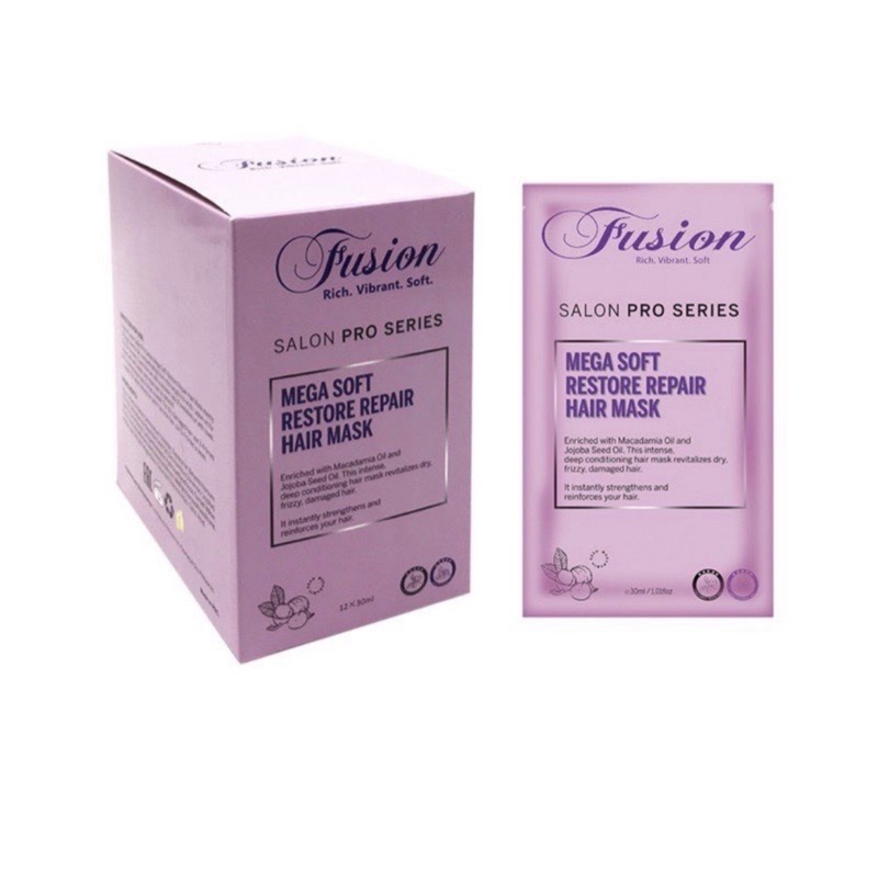 Fusion Pro Series Mega Soft Hair Mask 30ml x 12 pcs | Shopee Philippines