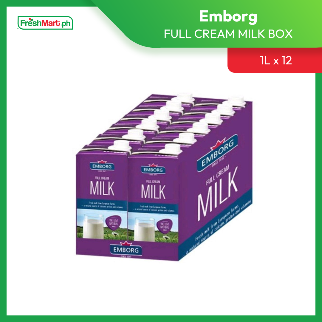Emborg UHT Milk 1L - Set of 12s | Shopee Philippines