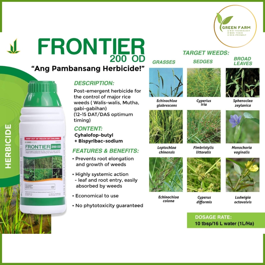 FRONTIER 200 OD Herbicide 1 Liter - Organic Pesticide For Vegetables ...