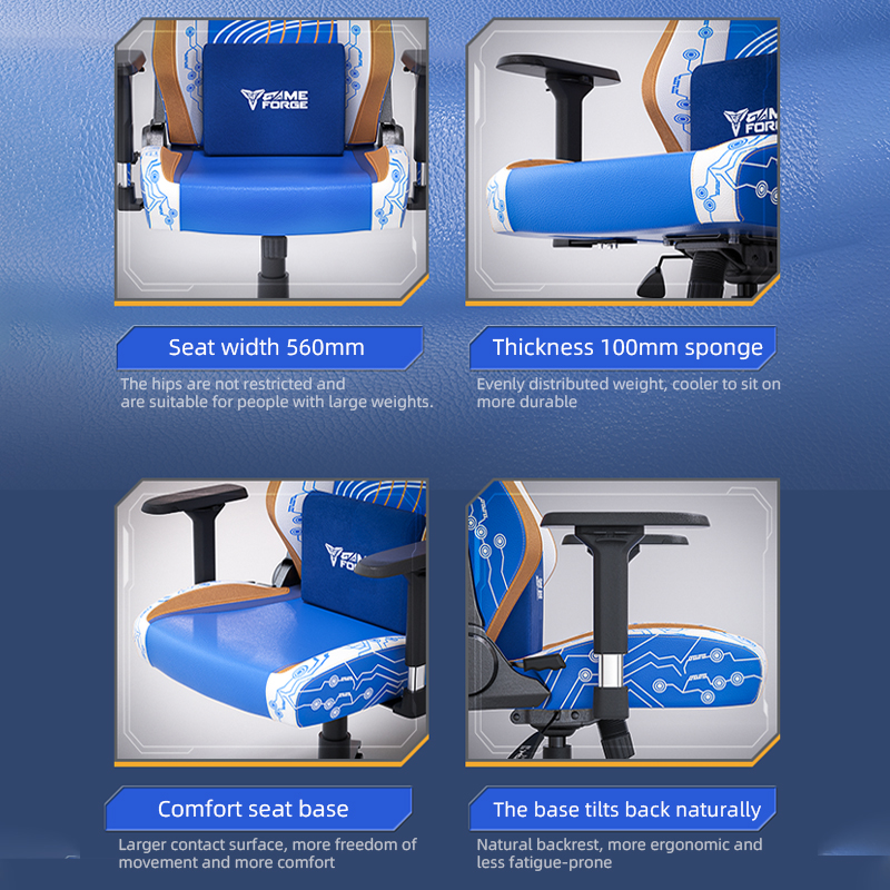 GAMEFORGE InfinityX Series gaming chair embroidery ergonomic chair ...