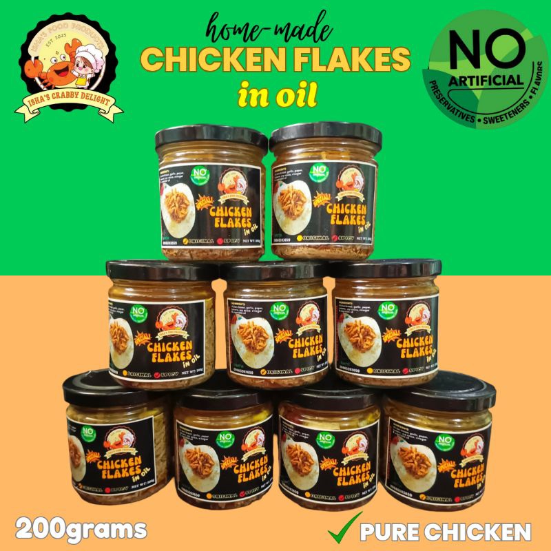 Chicken Flakes in Oil (Homemade) | Shopee Philippines