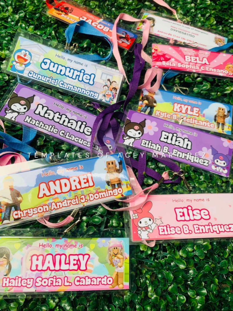 PERSONALIZED NAME TAG LAMINATED OR PVC | Shopee Philippines