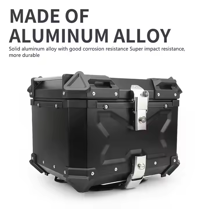 45/55/65 Liters Motorcycle Compartment Top Box Motorcycle Alloy Top Box ...