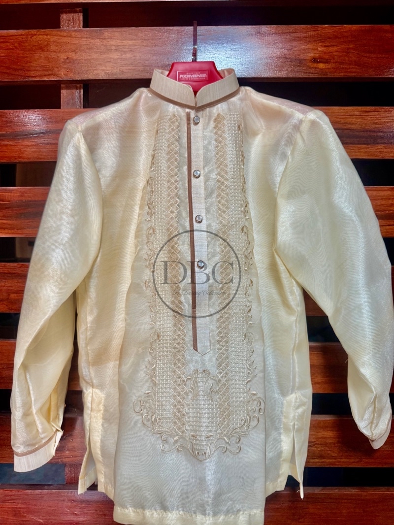 MODERN BARONG CHINESE COLLAR COMPUTERIZED BURDA | Shopee Philippines