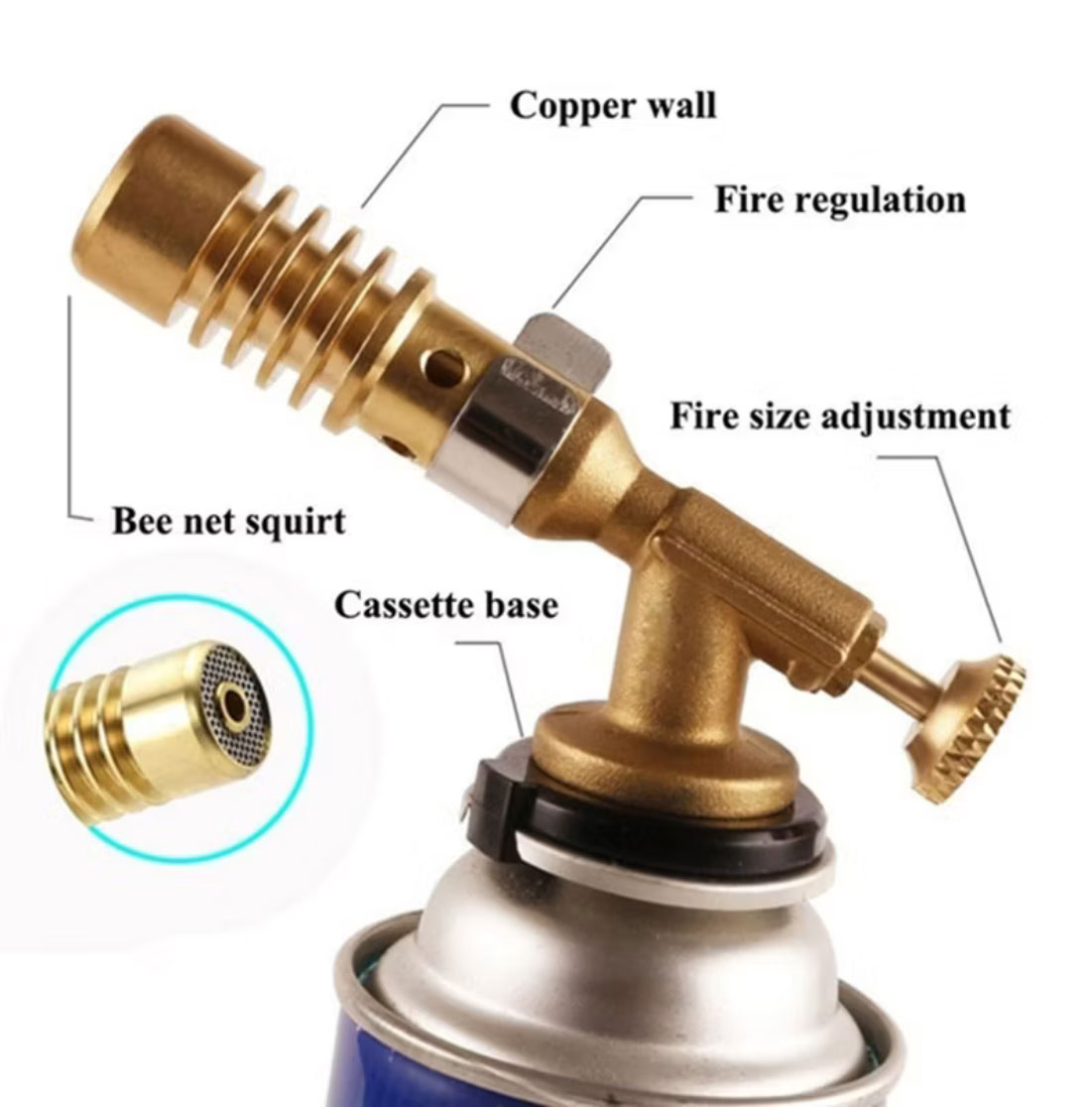 Portable Gas Torch Butane Gas Welding Torch Cooking Blow Torch Copper ...