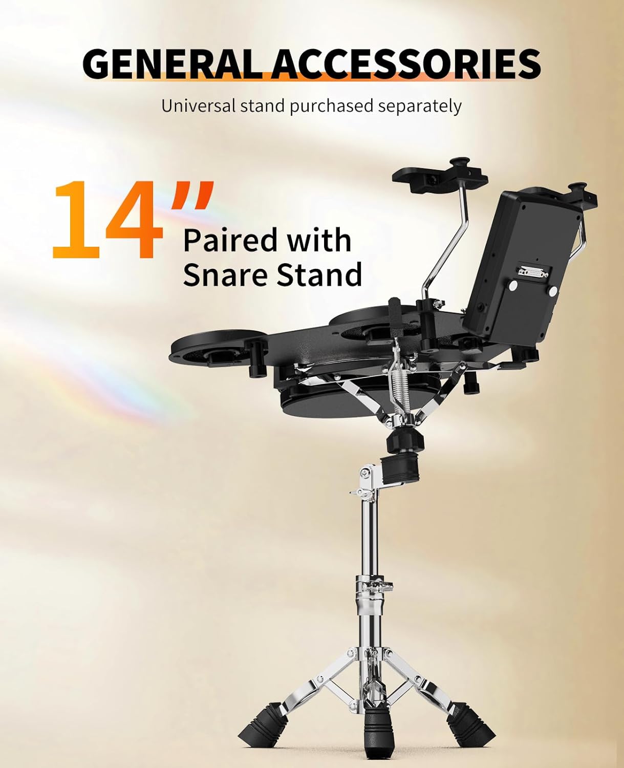 Portable Electric Drum Set for Beginner with Quiet Mesh Snare Drum Pads ...