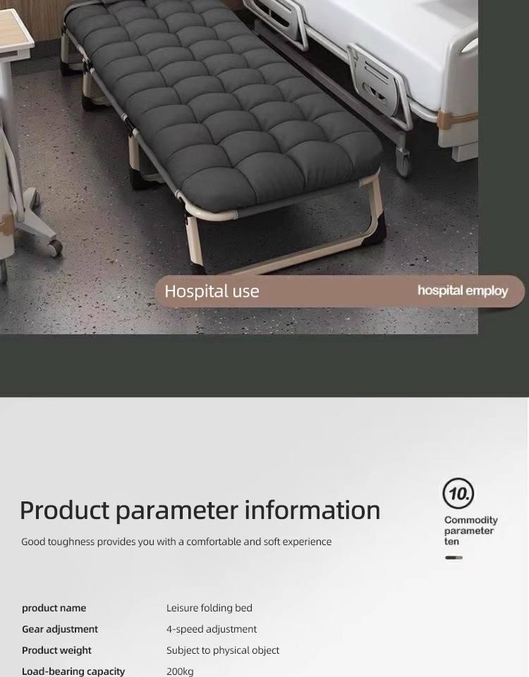 Folding bed Portable family nap bed office recliner lunch break bed nap ...