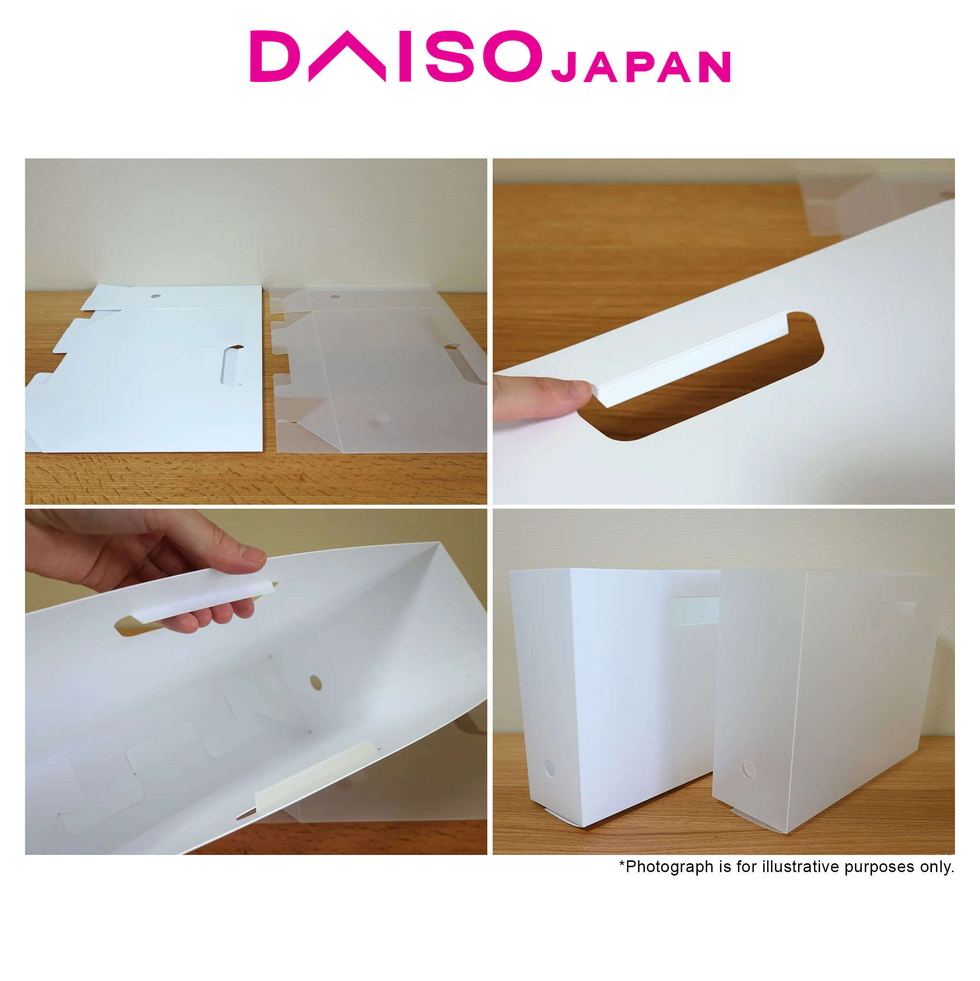 Daiso A4 Horizontal PP File Box | Shopee Philippines