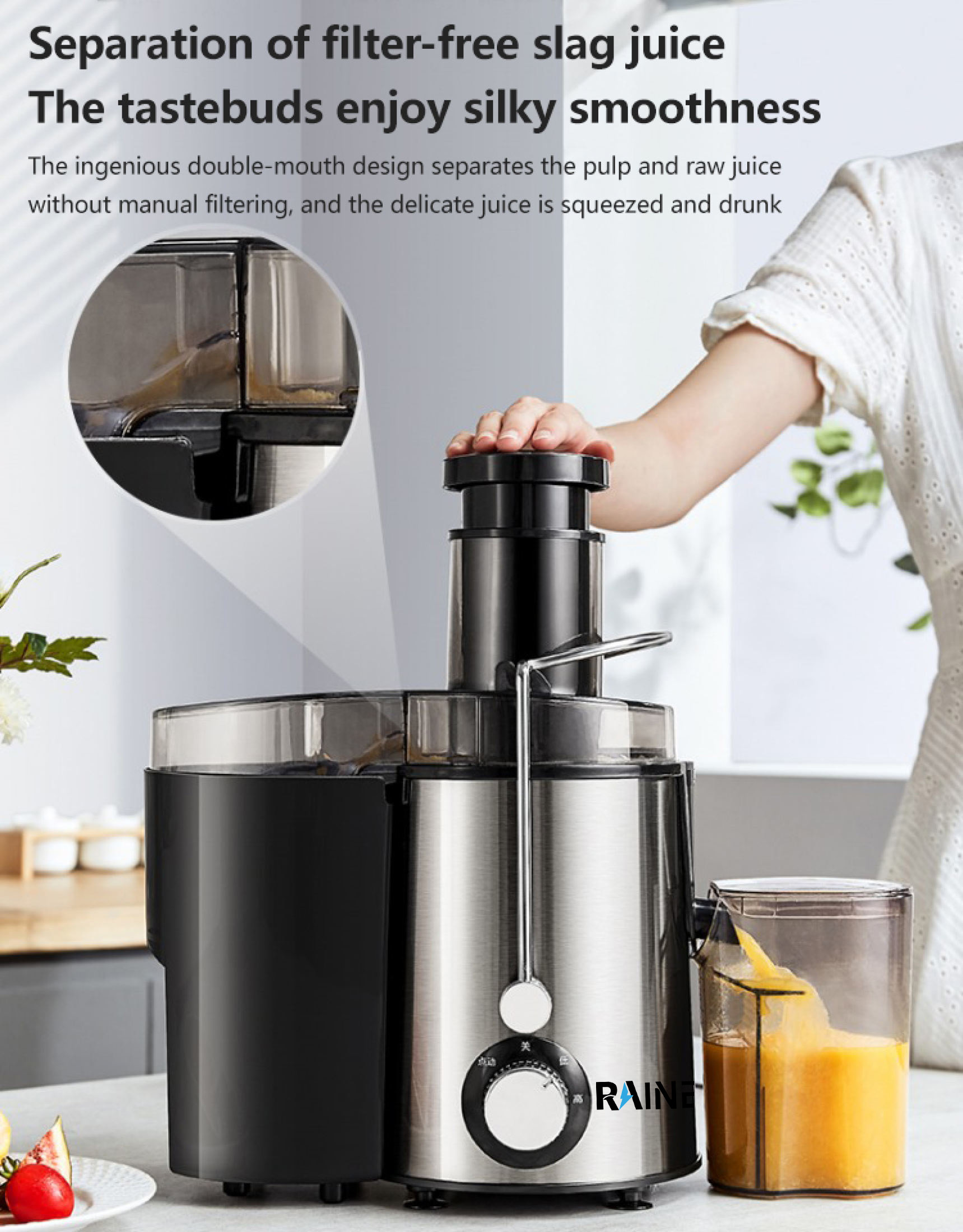 Rainbow Juicer maker squeezer Mini Blender fruit shake blender juicer ...