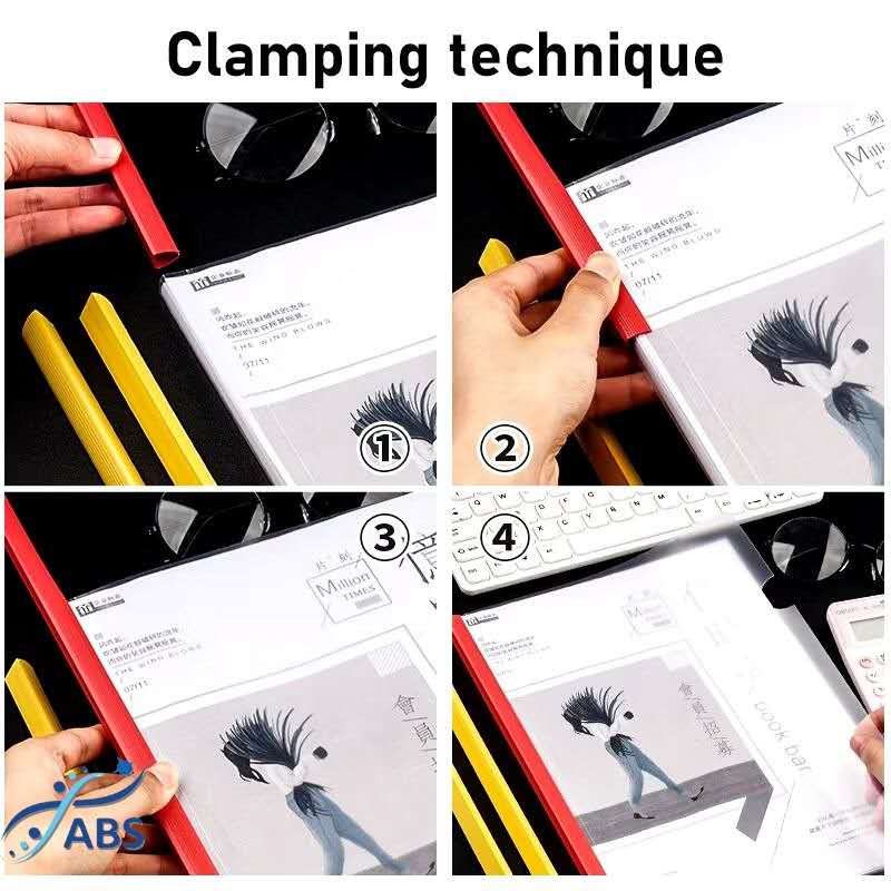 ABS A4 Durable PVC Slide Transparent Folders / A4 Plastic File Folder ...