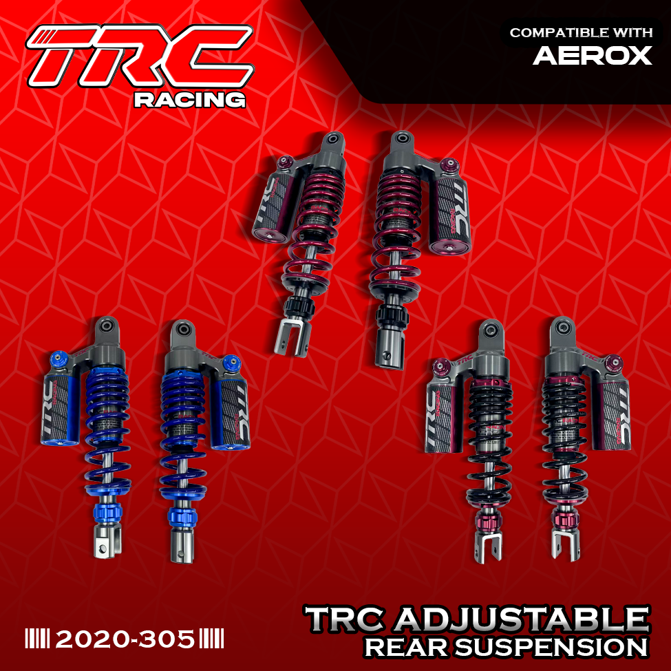 TRC Racing RACETECH-SERIES FULLY ADJUSTABLE 305MM REAR SHOCK SUSPENSION ...