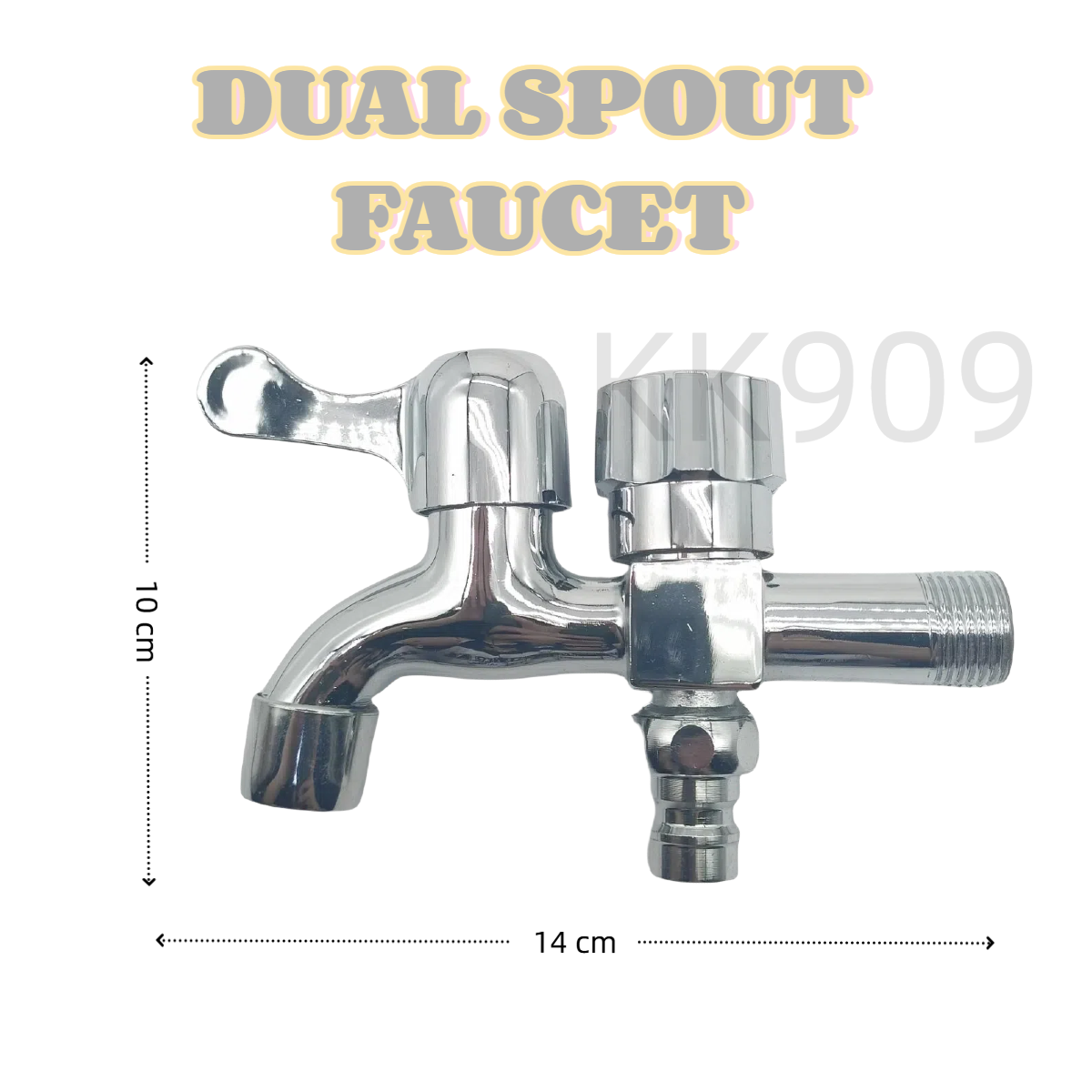 Washing Machine Water Faucet Dual Valve Double Spout | Shopee Philippines