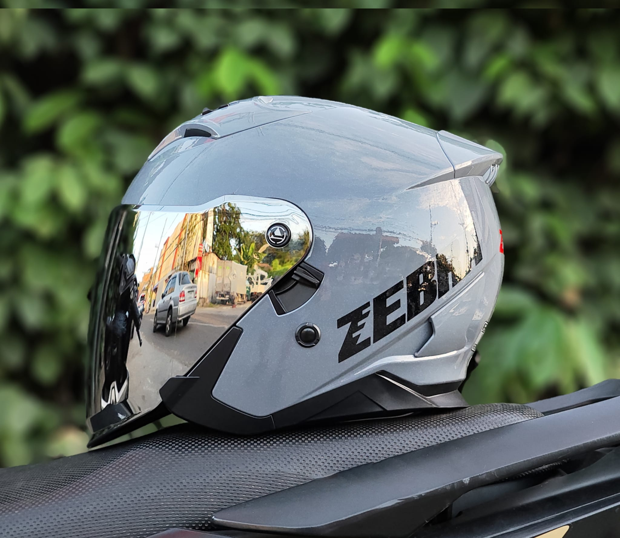 𝟏𝟎𝟎% 𝐋𝐞𝐠𝐢𝐭 ZEBRA YM-902 Half Face Helmet Dual Visor Helmet For ...