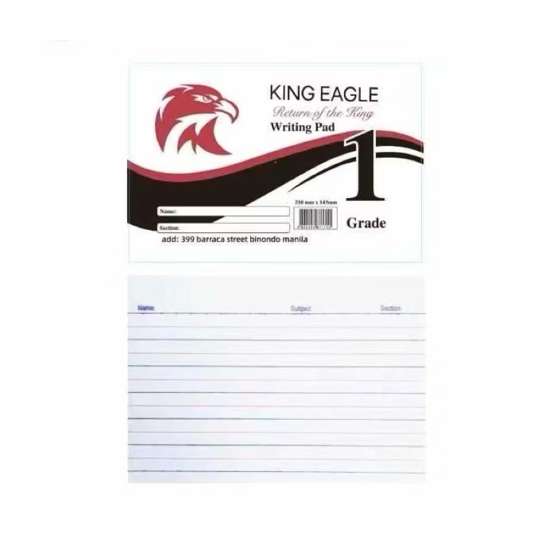 Writing Pad Paper Grade 1-4, 1/2 Crosswise Quiz Pad and Intermediate ...