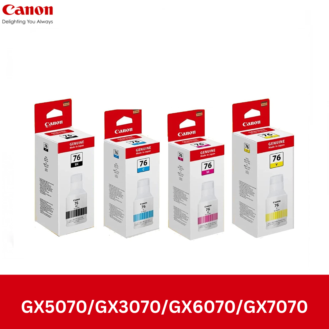 Original Canon GI 76 Ink Bottle for CANON GX6070 and GX7070 | Shopee ...