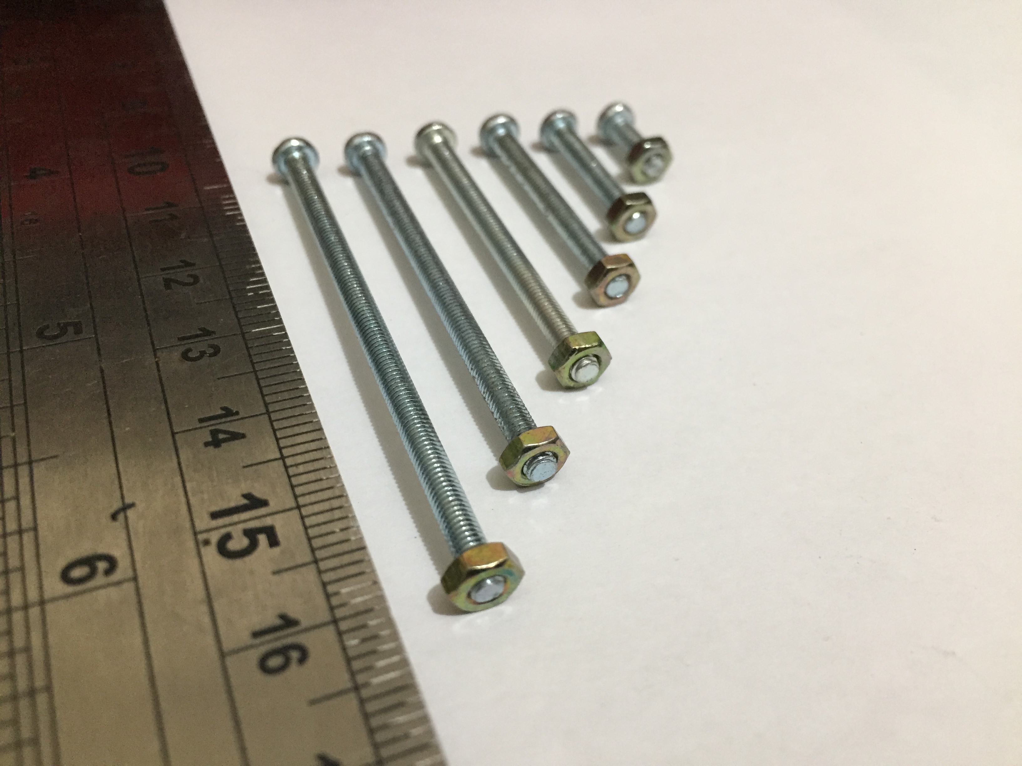 10pairs M3 m3 Round Pan Head Machine Screw with hex nut brand new m3 ...