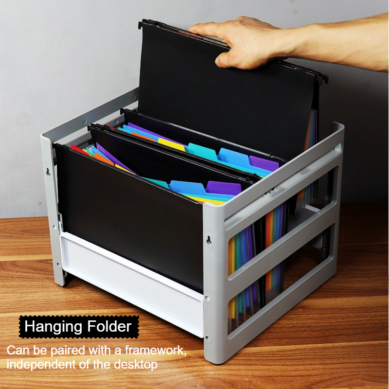 Hanging Expanding File Folder 13/25 Pockets Desk Paper Document ...