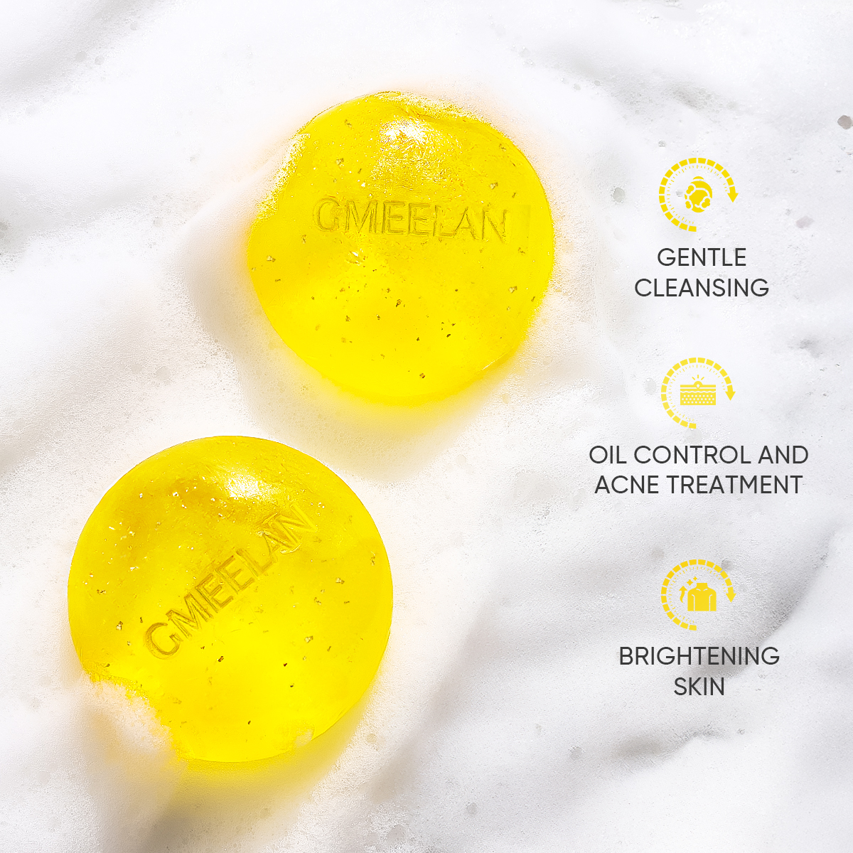 GMEELAN Skincare Set Exfoliating Whightening Gel Golden Soap Facial ...