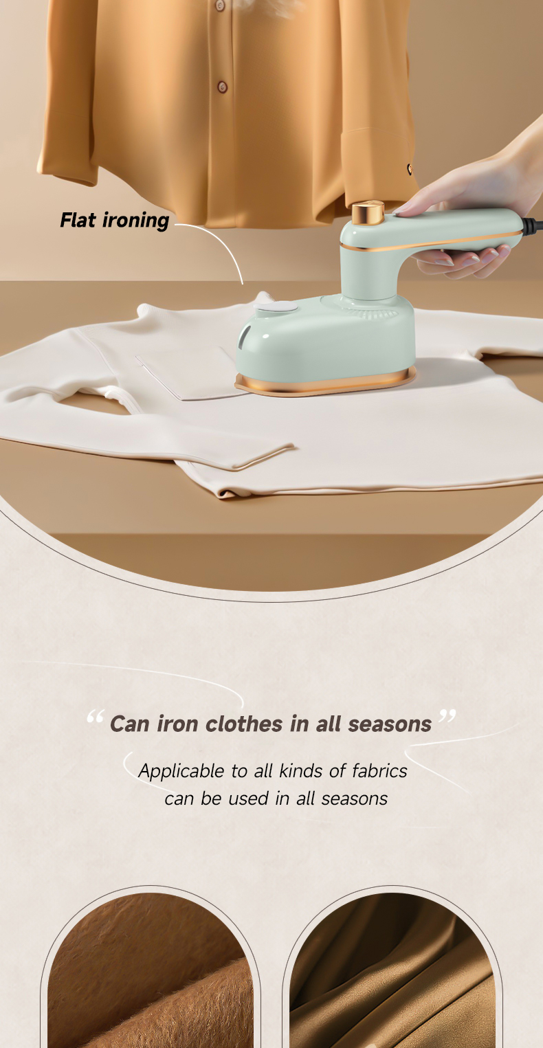 2in1 Steamer Iron Mini Portable Iron for Clothes Hanging Handheld ...