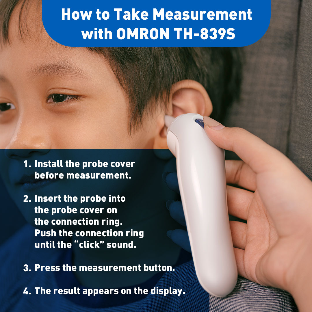 Omron TH839S Digital Ear Thermometer for Baby and Body Temperature ...