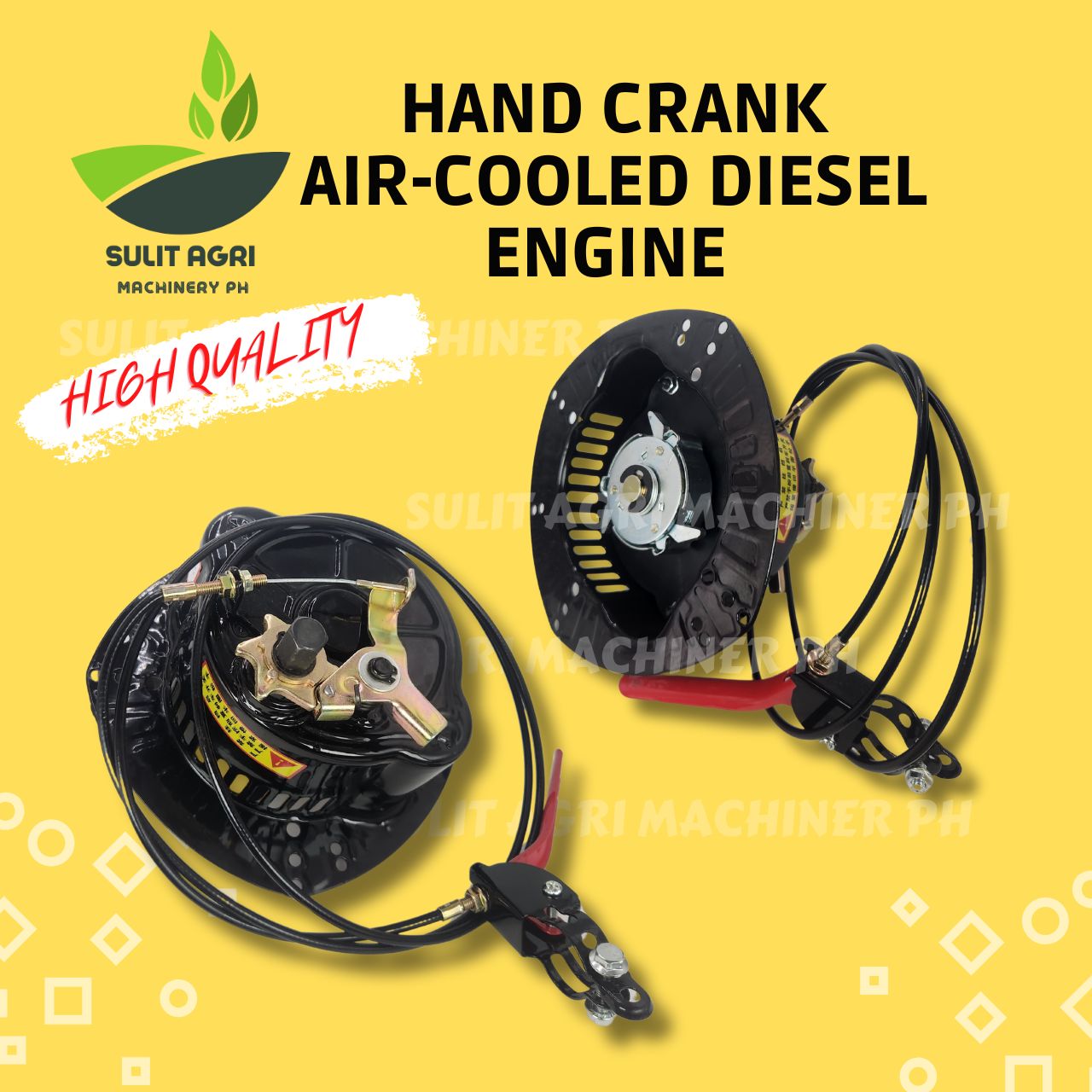 Hand Crank No Pull Starter For Diesel Engine Generator Tiller Water ...