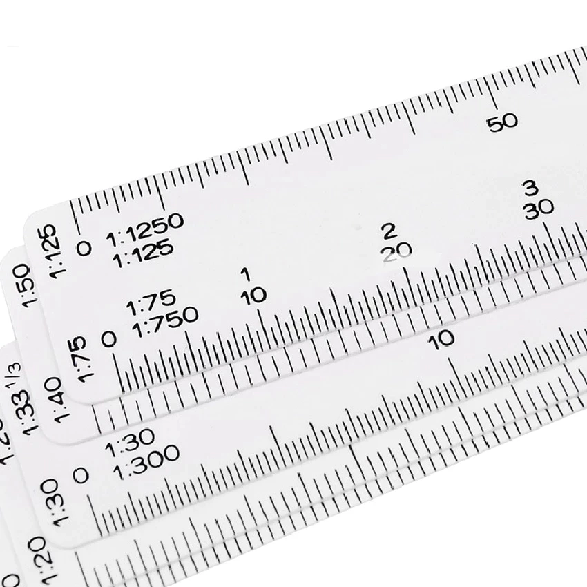 Folding Ruler Fan Scale Multi Ratio Measure Scale for Interior Design ...