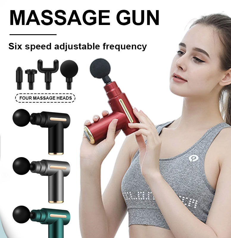 Massage Gun 4 Heads Electric Portable Muscle Superace Percussive High ...