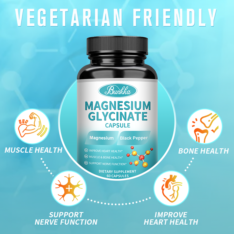 Magnesium Glycinate Capsules 1000mg Magnesium Supplement Magnesium ...