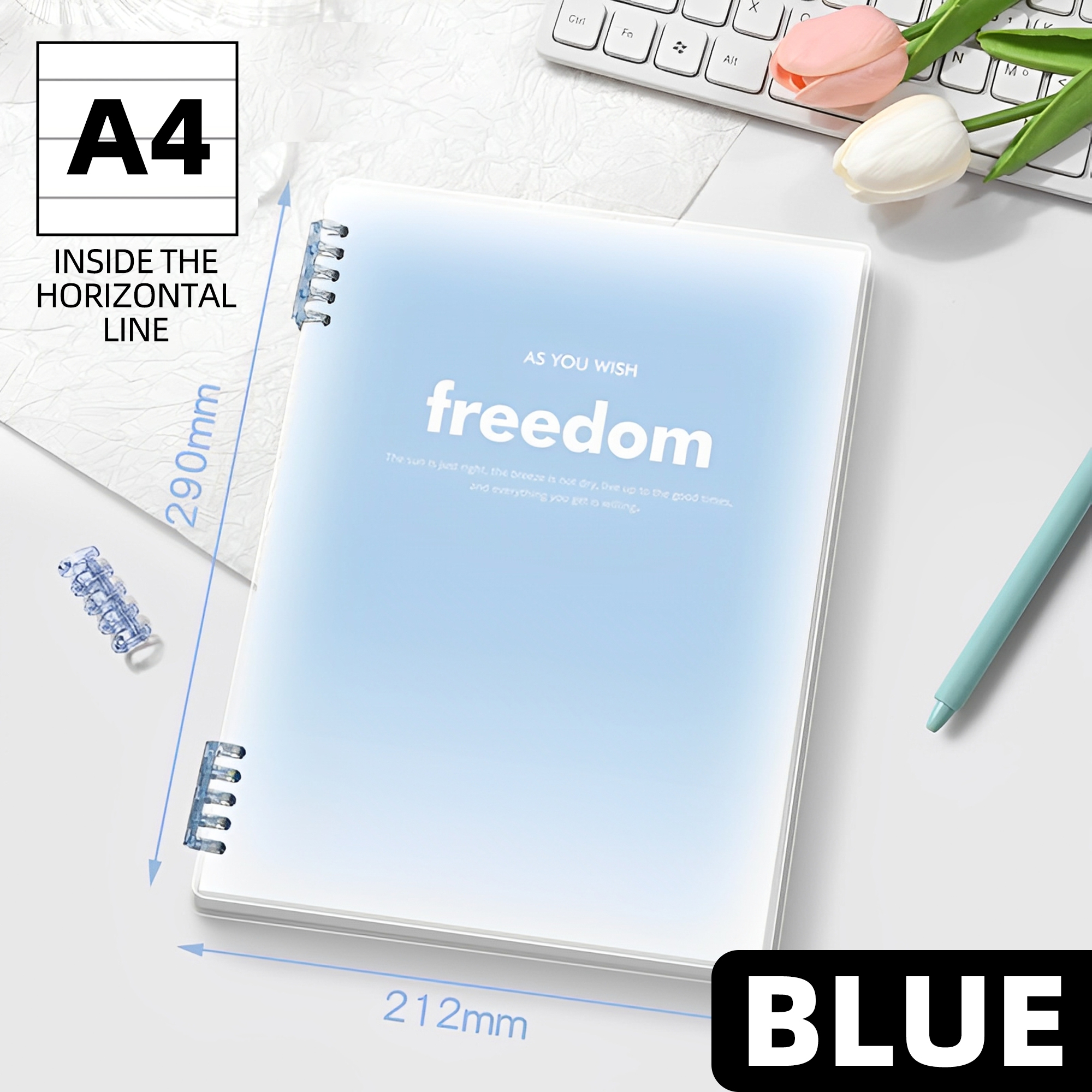 A4 / A5 / B5 Morandi Coil Notebook Loose Detachable leaf Notebook ...