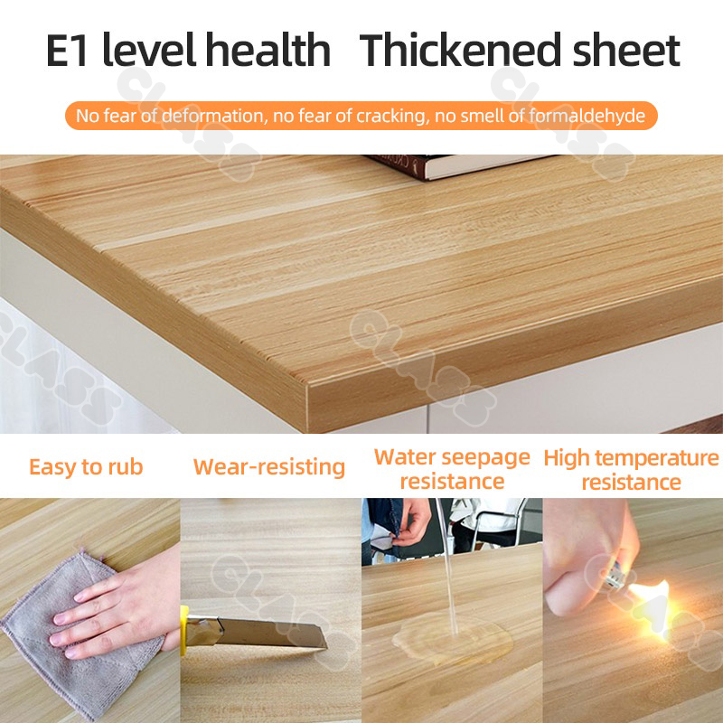 Wooden Durable Computer Desk Laptop Table for Home Office Working Study ...